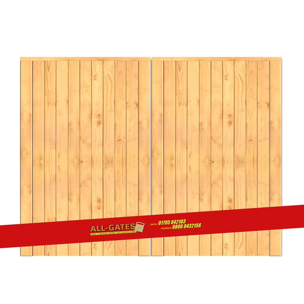 All Gates Rochdale Cladded Driveway Gates | Handmade Wooden Gates Surrey